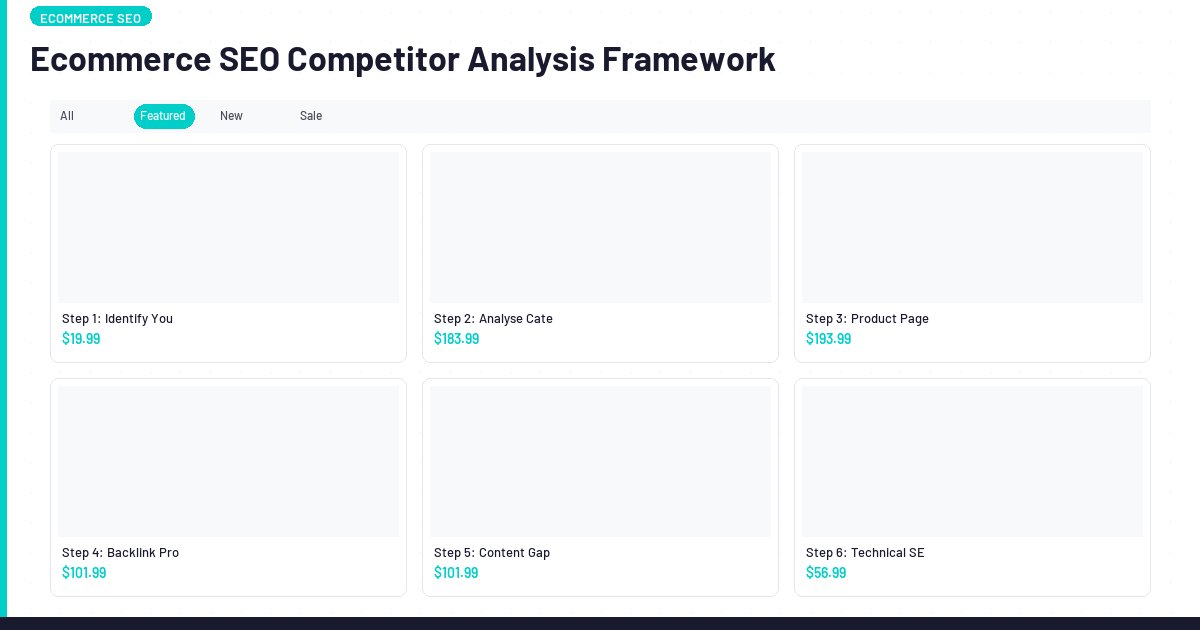 Ecommerce SEO Competitor Analysis Framework | Lawrence Hitches
